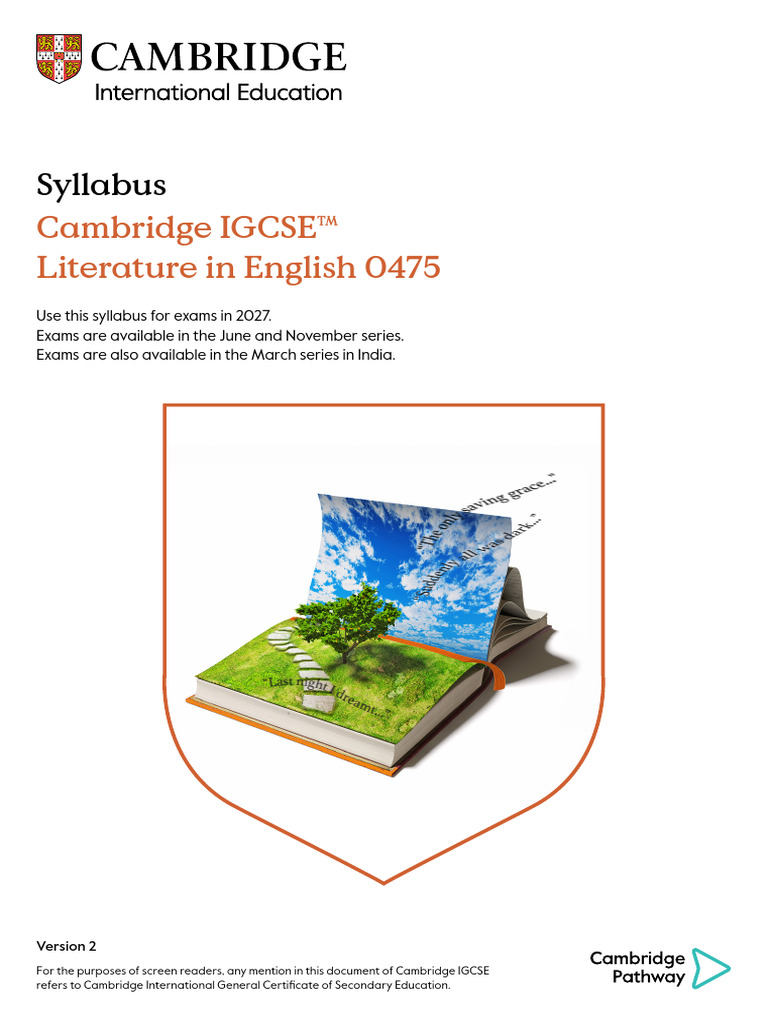 2027 Syllabus | PDF