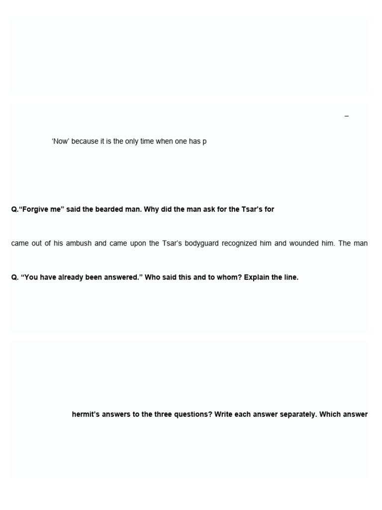 Three Questions Daq | PDF