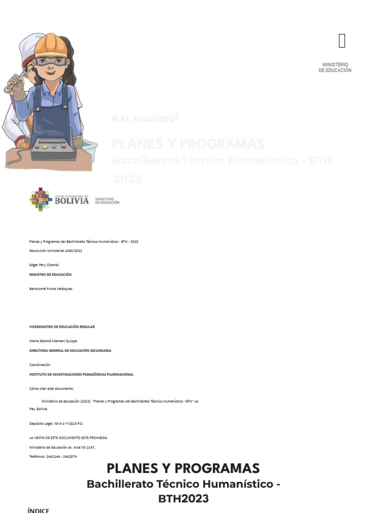 MÓDULO III. Planes y Programas Del BTH. Prof.-Abg. Martín | PDF | Plan ... MÓDULO III. Planes y Programas Del BTH. Prof.-Abg. Martín | PDF | Plan ...