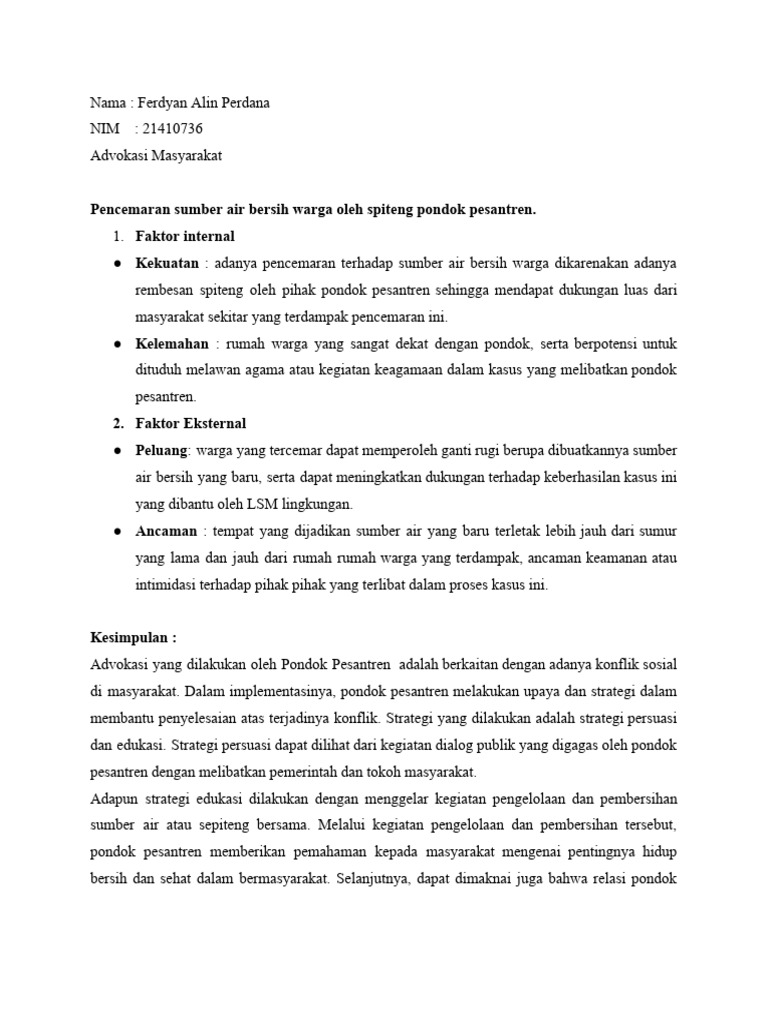 ADVOMAS-Ferdyan Alin Perdana-21410736 | PDF