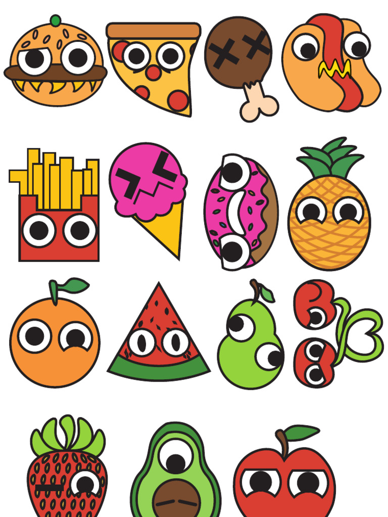 Stickers Comida | PDF
