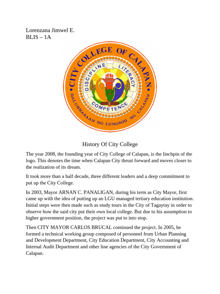 CCC History - Jimwel Lorenzana | PDF