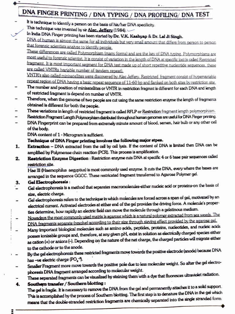 DNA fingerprinting | PDF
