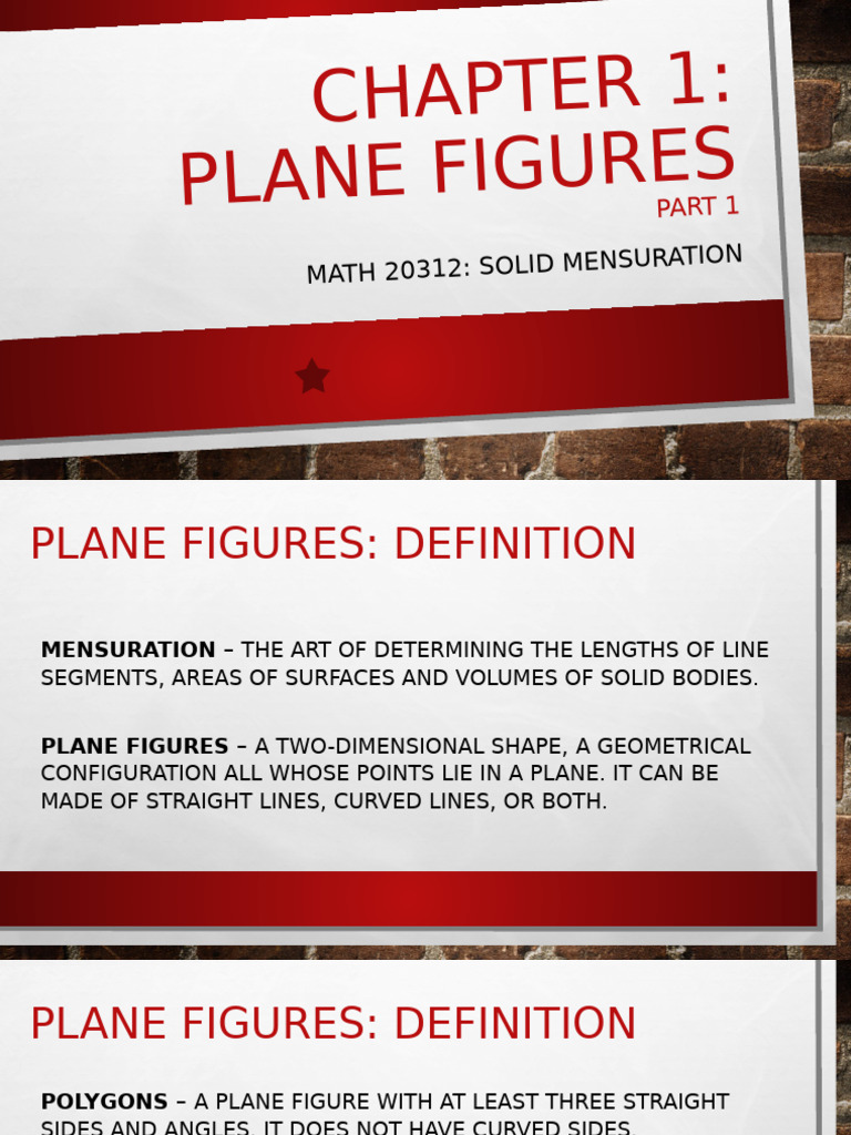 Lecture1 Plane Figures 1 | PDF