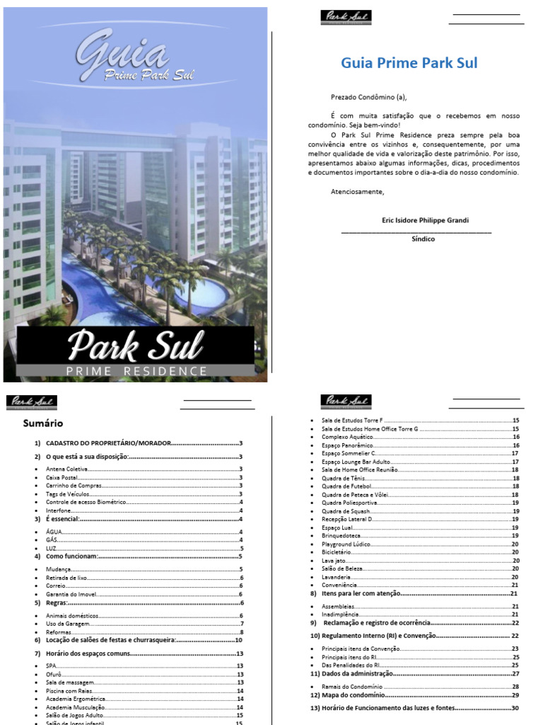 Guia Prime Park Sul | PDF