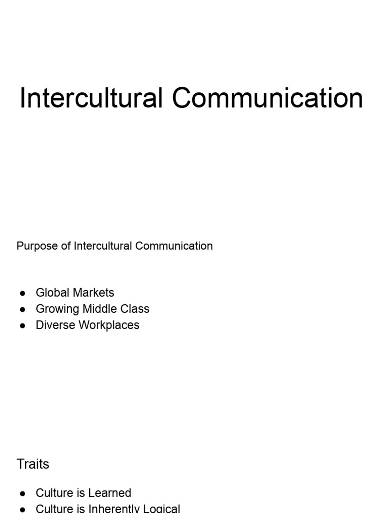 Intercultural Communication | PDF