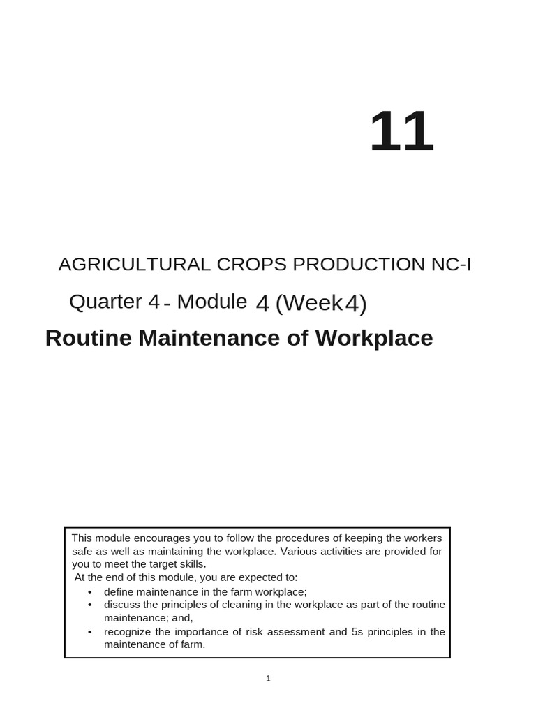 Agricrop 11 Q4 Module 4 | PDF