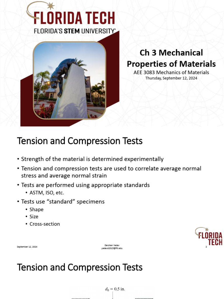 CH 3 Mech Properties | PDF