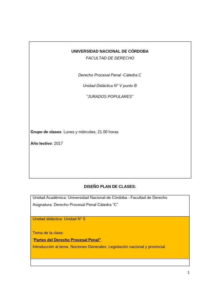 Plan de Clases | PDF