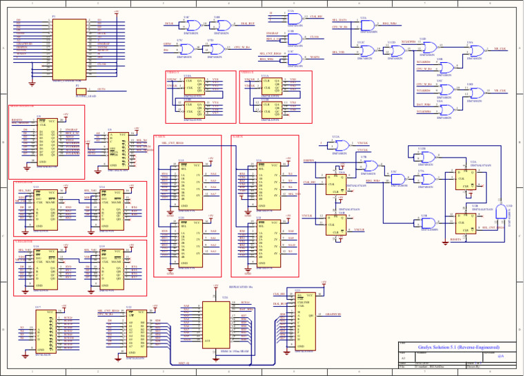 TRS-80 Grafyx Board Schematic | PDF