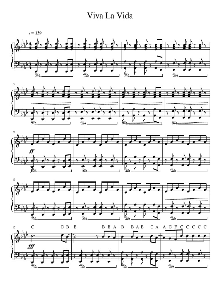 Andy Morris Viva La Vida On Piano
