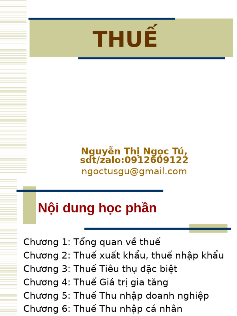 Tong Quan THUE | PDF