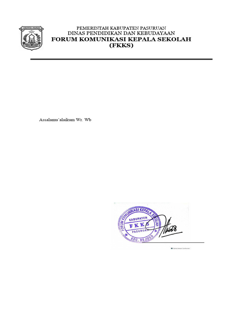 Undangan Pertemuan Rutin 1 Pdf