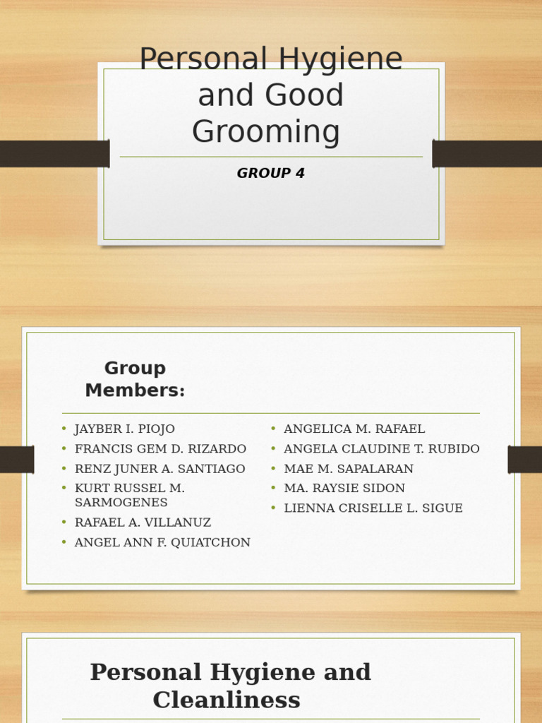 Personal-Hygiene-and-Good-Grooming | PDF