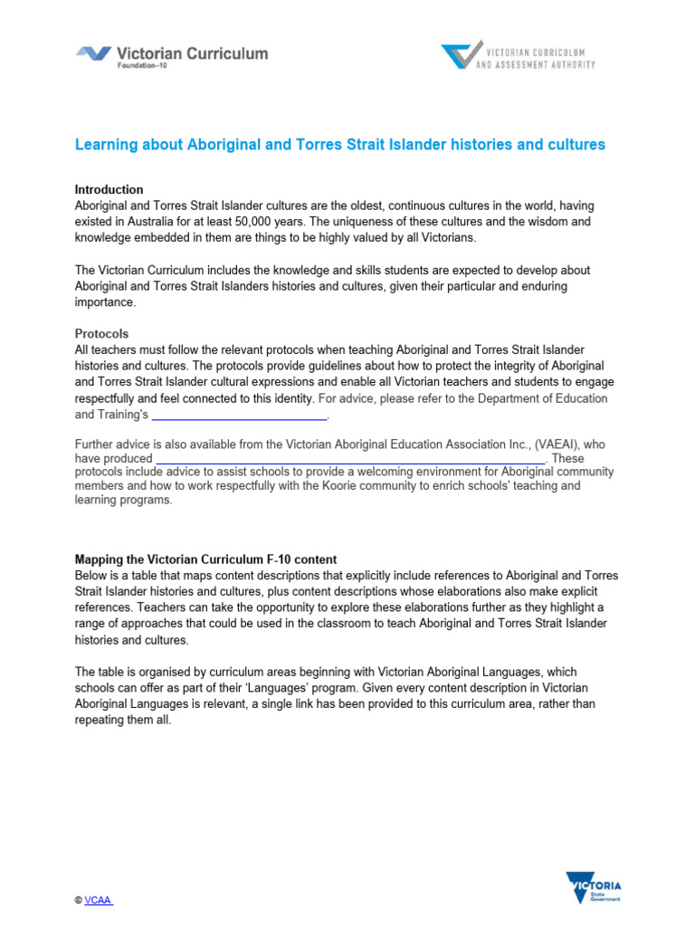 Learning about Aboriginal and Torres Strait Islander histories and ...