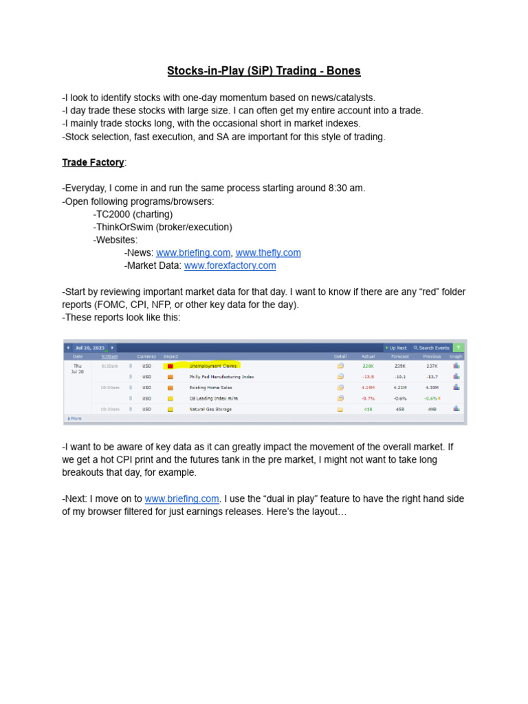 SiP Trading Guide | PDF