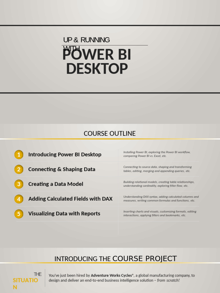 Up & Running With Power BI Desktop | PDF