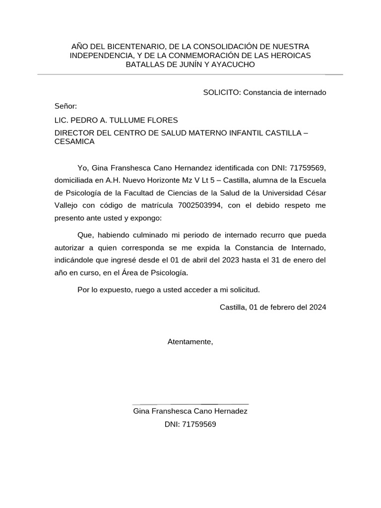 Carta de Cese | PDF