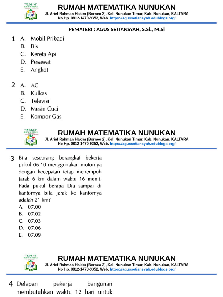 LATIHAN TIU Pertemuan 2 | PDF
