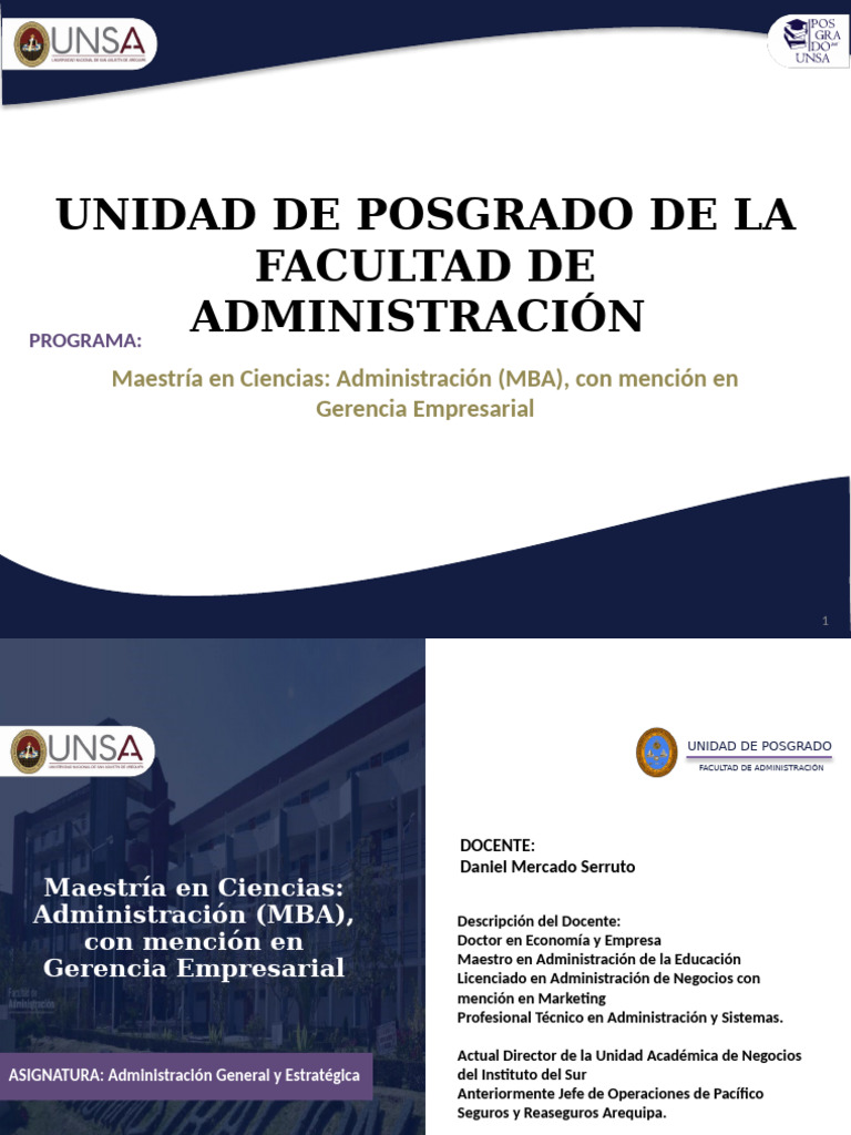 Administración General y Estratégica - Unidad III | PDF