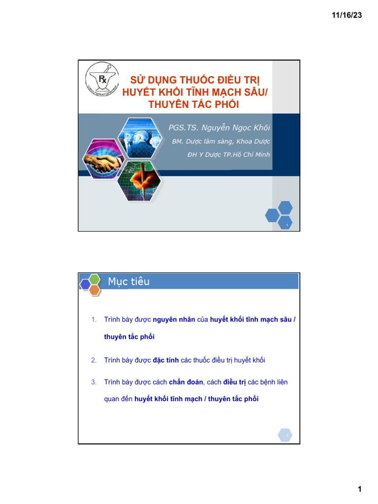 DTL2 - Huyet Khoi TM Sau 11-2023 (Final) | PDF