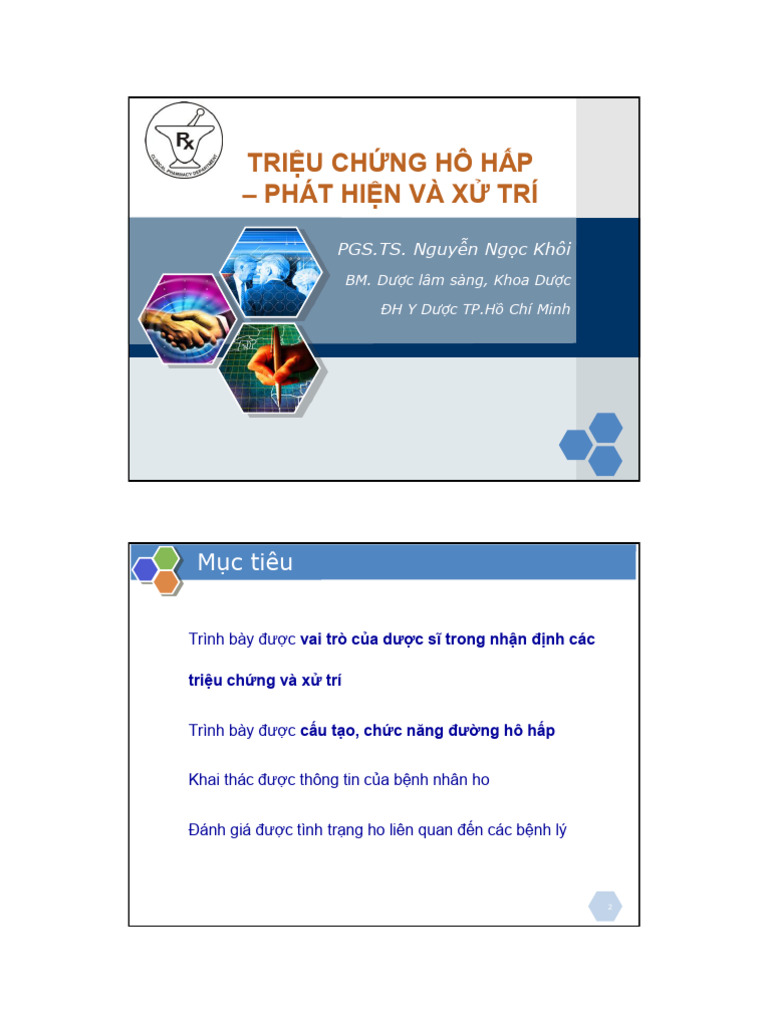 Trieu chung nha thuoc - Ho hap NN Khôi | PDF