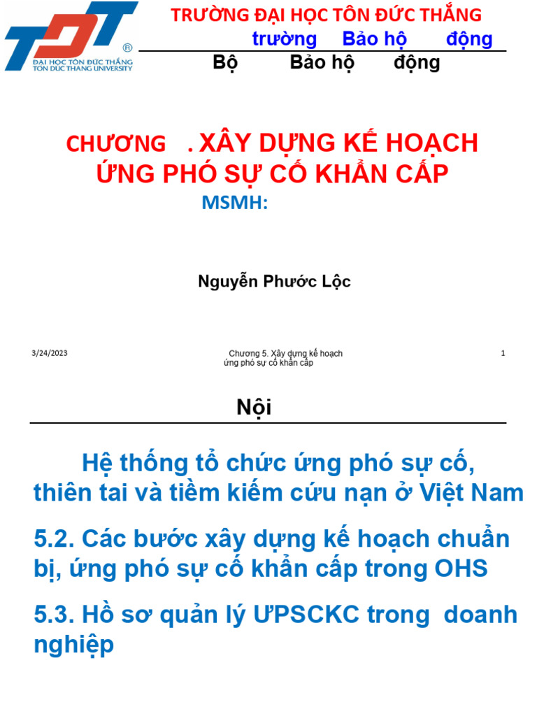 C5. Xay Dung Ke Hoach UPSCKC | PDF