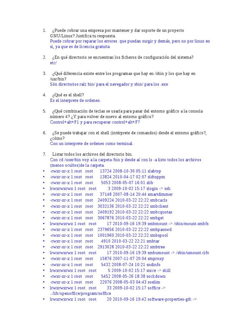 Treball de Comandaments LInux | PDF | Sistema de archivos | Directorio (Computación)