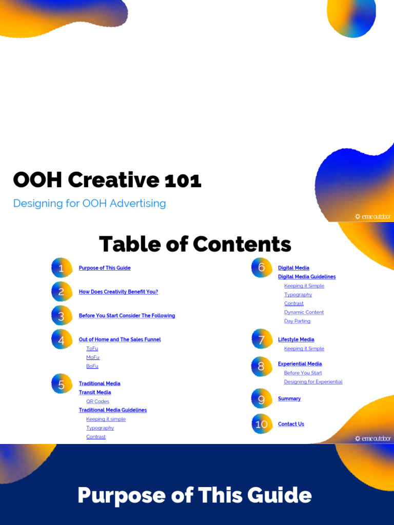 Out of Home Creative Guidelines EMC Outdoor | PDF | Typefaces | Typography