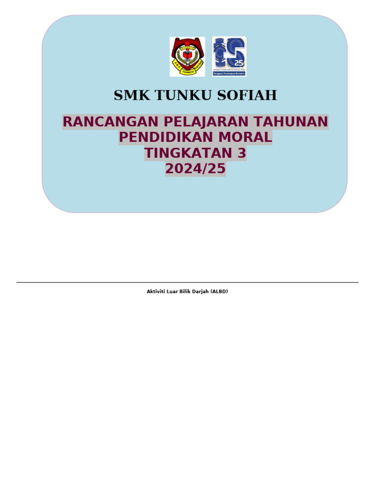 Rpt Pendidikan Moral Tingkatan 3 2024 Pdf