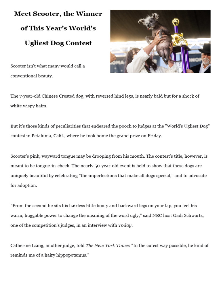 21.6.1 World - S Ugliest Dog 2023 PDF | PDF