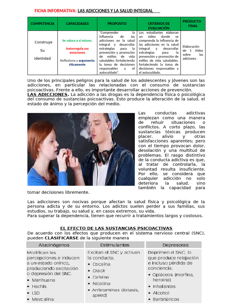 DPCC Ficha para El Estudiante | PDF