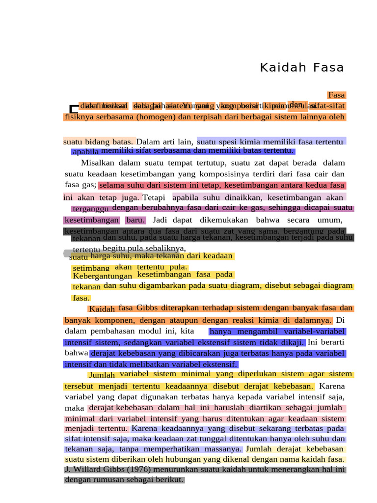 Kesetimbangan Fasa | PDF