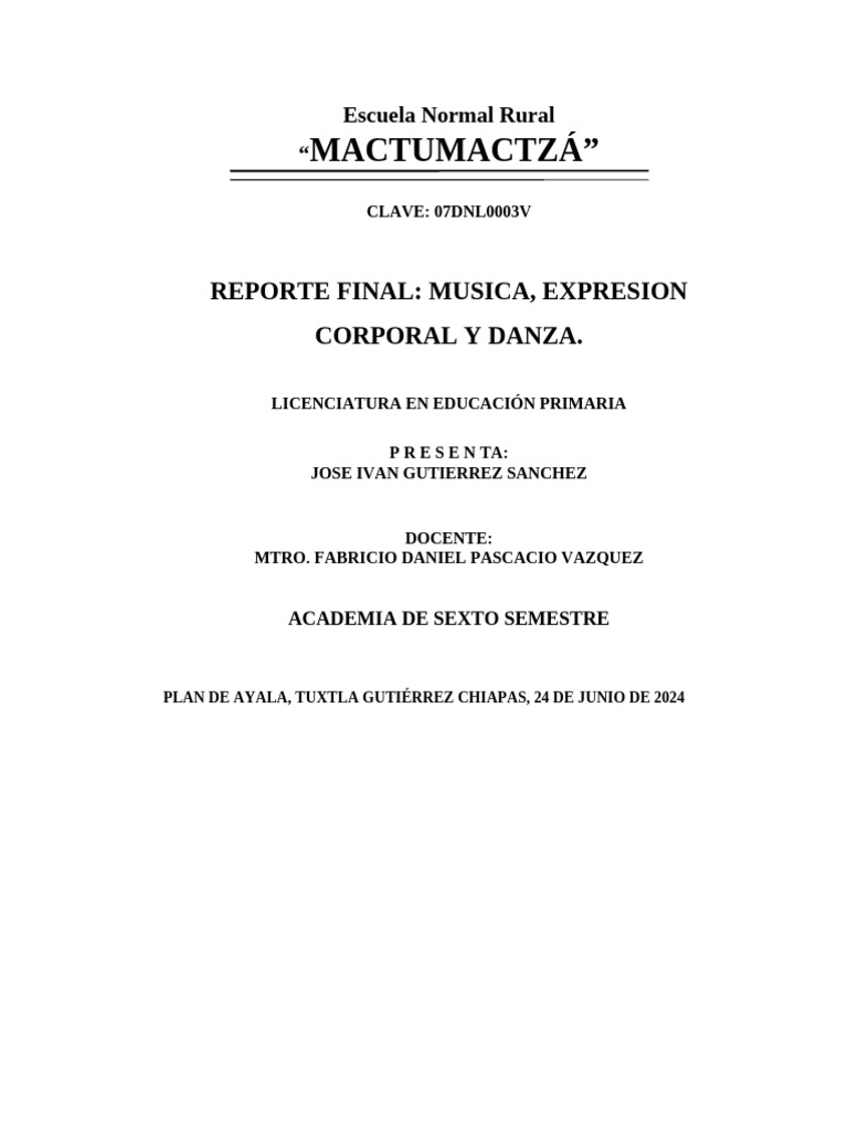 Reporte Final | PDF