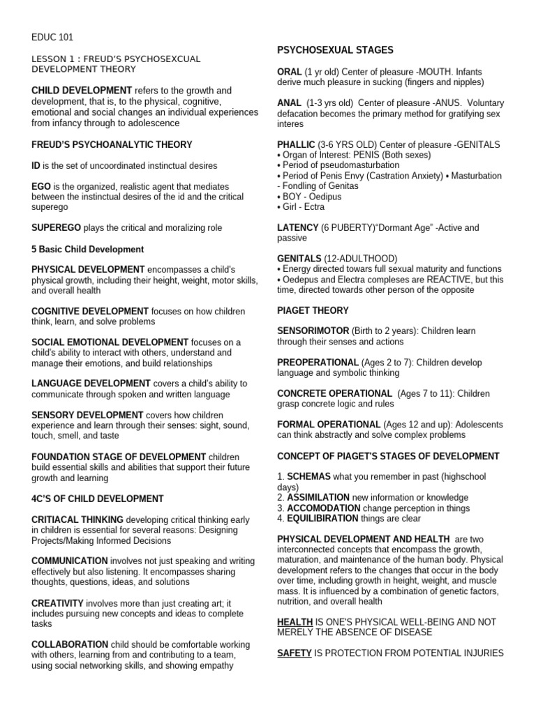 Educ 101 Pointers | PDF