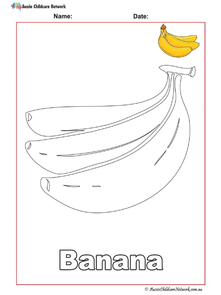 Fruit Colouring Banana | PDF
