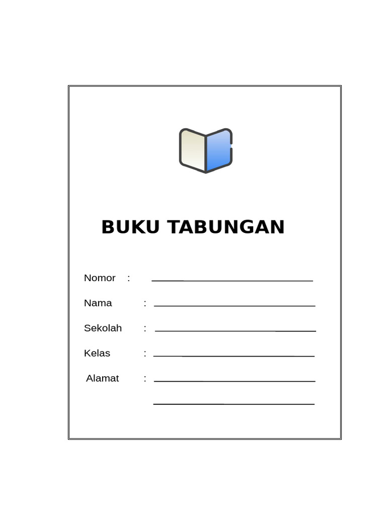Contoh Format Buku Tabungan Siswa | PDF