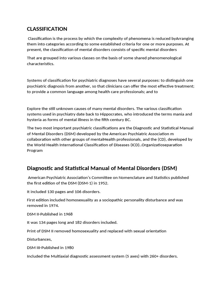 Pepp Classification Pdf