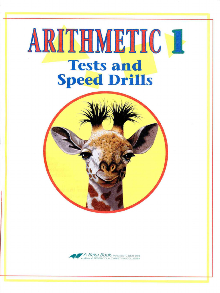 Arithmetic 1 Tests and Speed Drills Workbook - Abeka Traditional ...