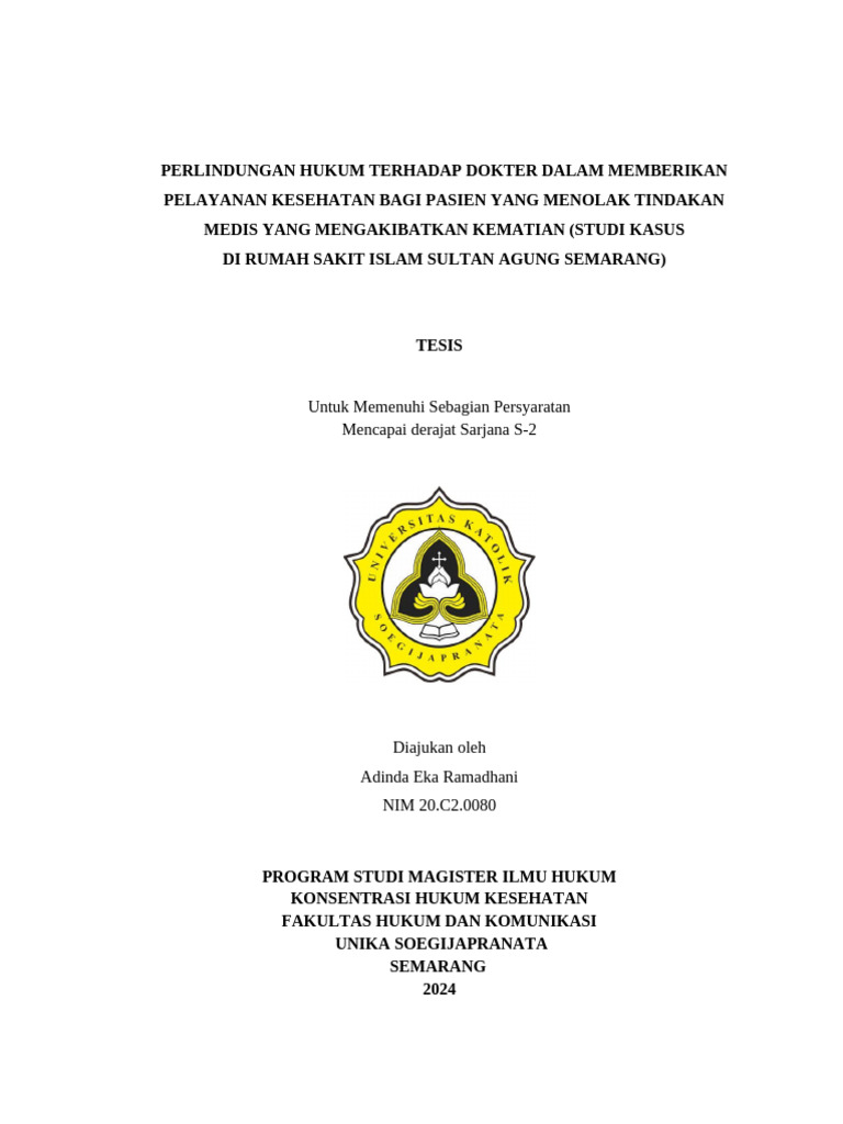 Revisi Draft Thesis Hasil Adinda | PDF