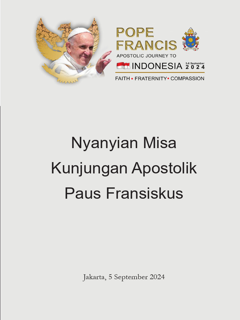 (Final-Rev1) - Nyanyian Misa Kunjungan Apostolik Paus Fransiskus | PDF