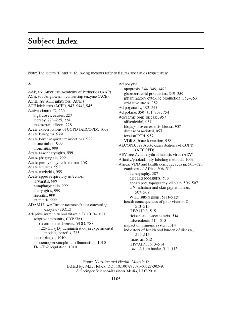 Subject Index | PDF