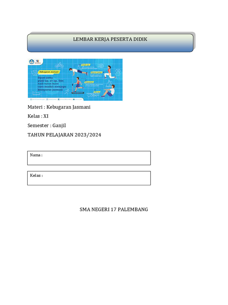 LKPD Kebugaran Jasmani 1 | PDF