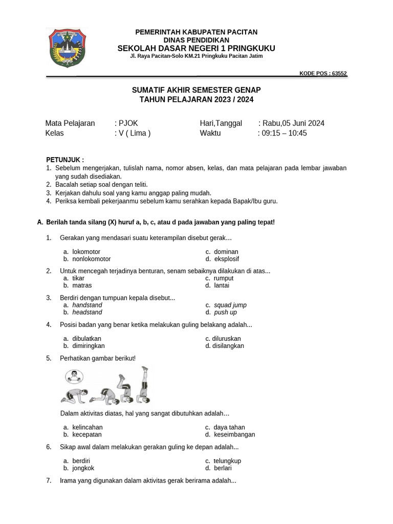 Soal Sas Kelas 5 SMT 2 | PDF