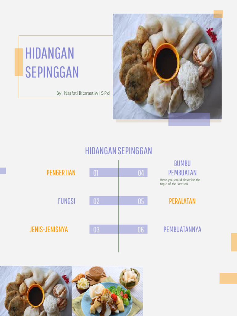 Hidangan Sepinggan Indonesia | PDF