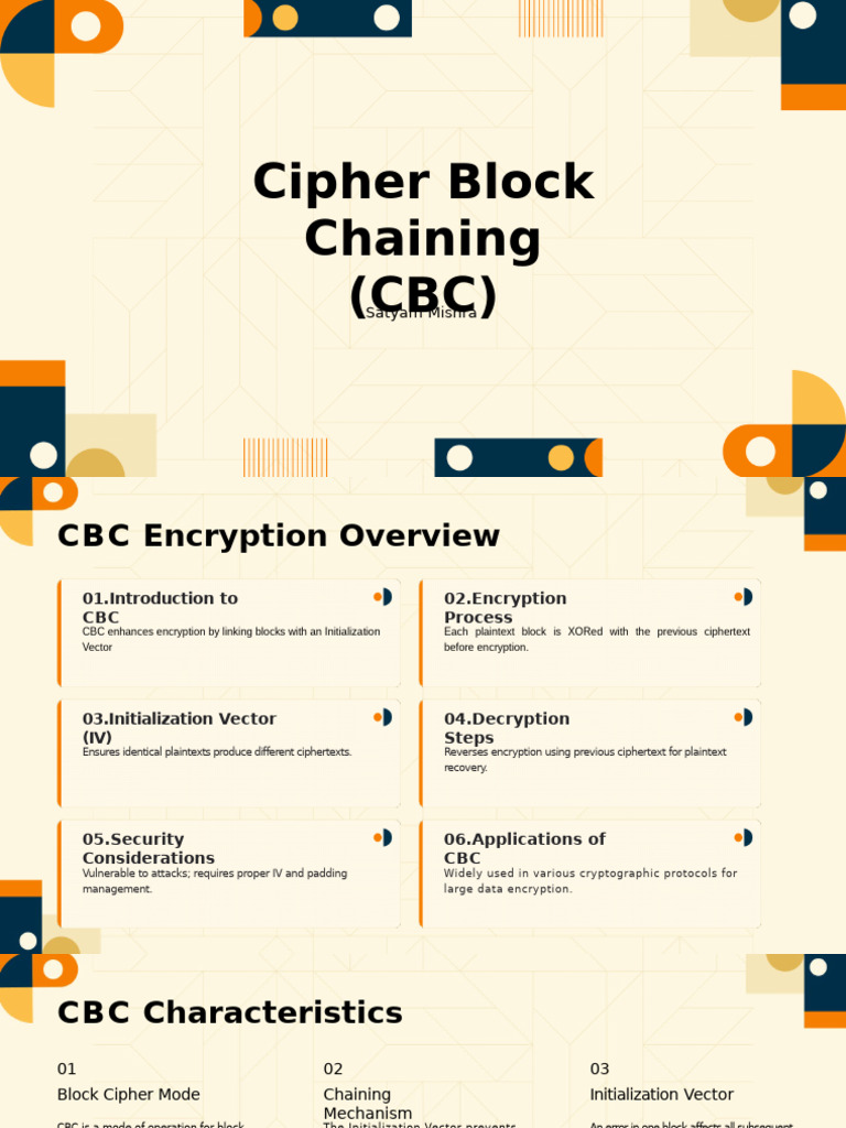 Cipher Block Chaining (CBC) | PDF