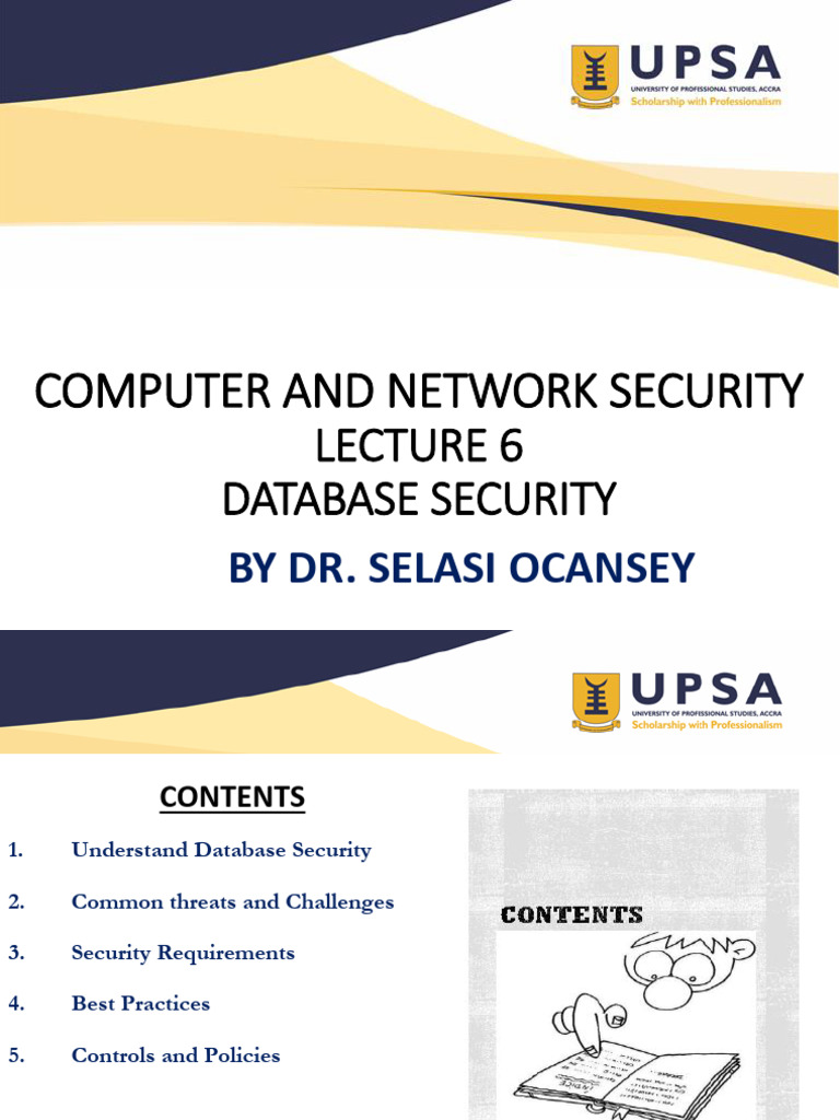 Lecture 6-Database Security | PDF
