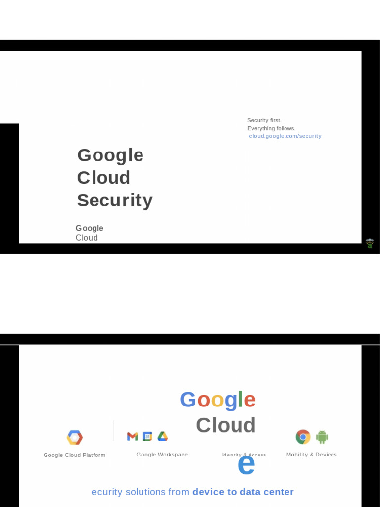 GOOGLE CLOUD SECURITY | PDF
