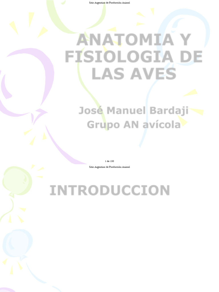 14. Anatomía y Fisiología de La Aves Autor José Manuel Bardaji | PDF
