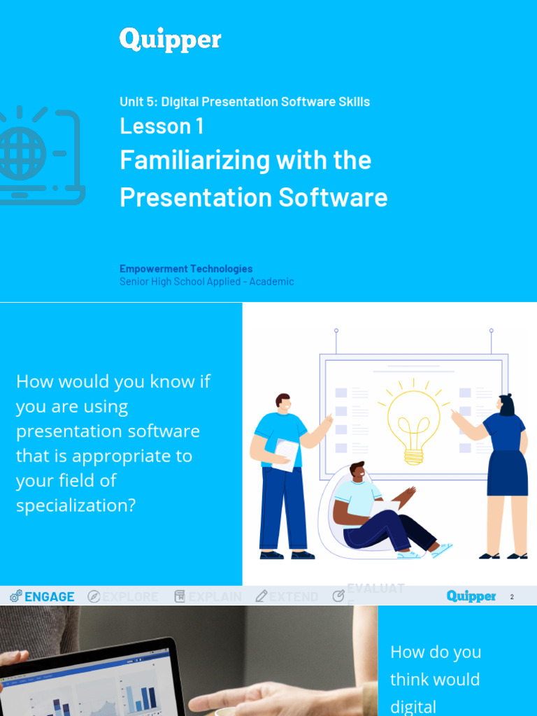 Digital Presentation Software Skills | PDF | Application Software ...